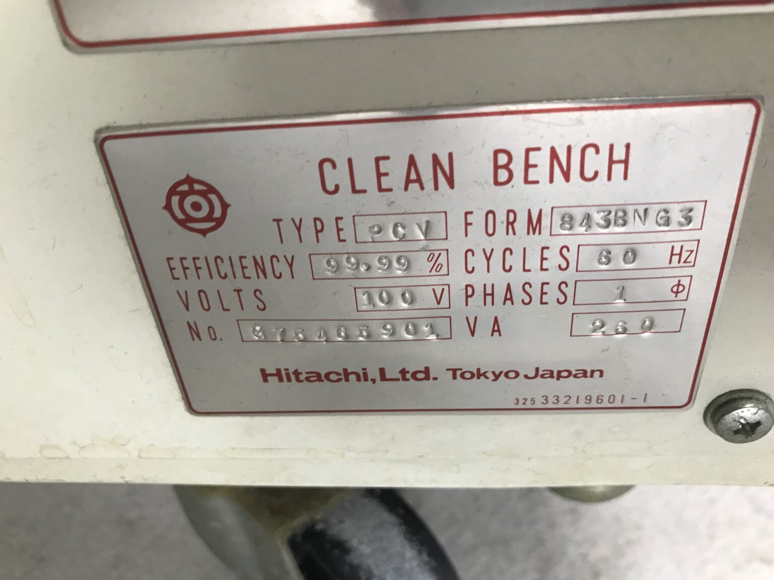 日立(HITACHI)/PCV/クリーンベンチ | 中古機器